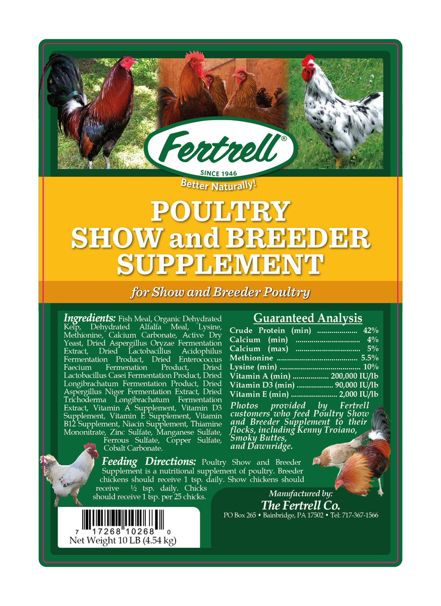 Poultry Show and Breeder Supplement POWDER – The Fertrell Company